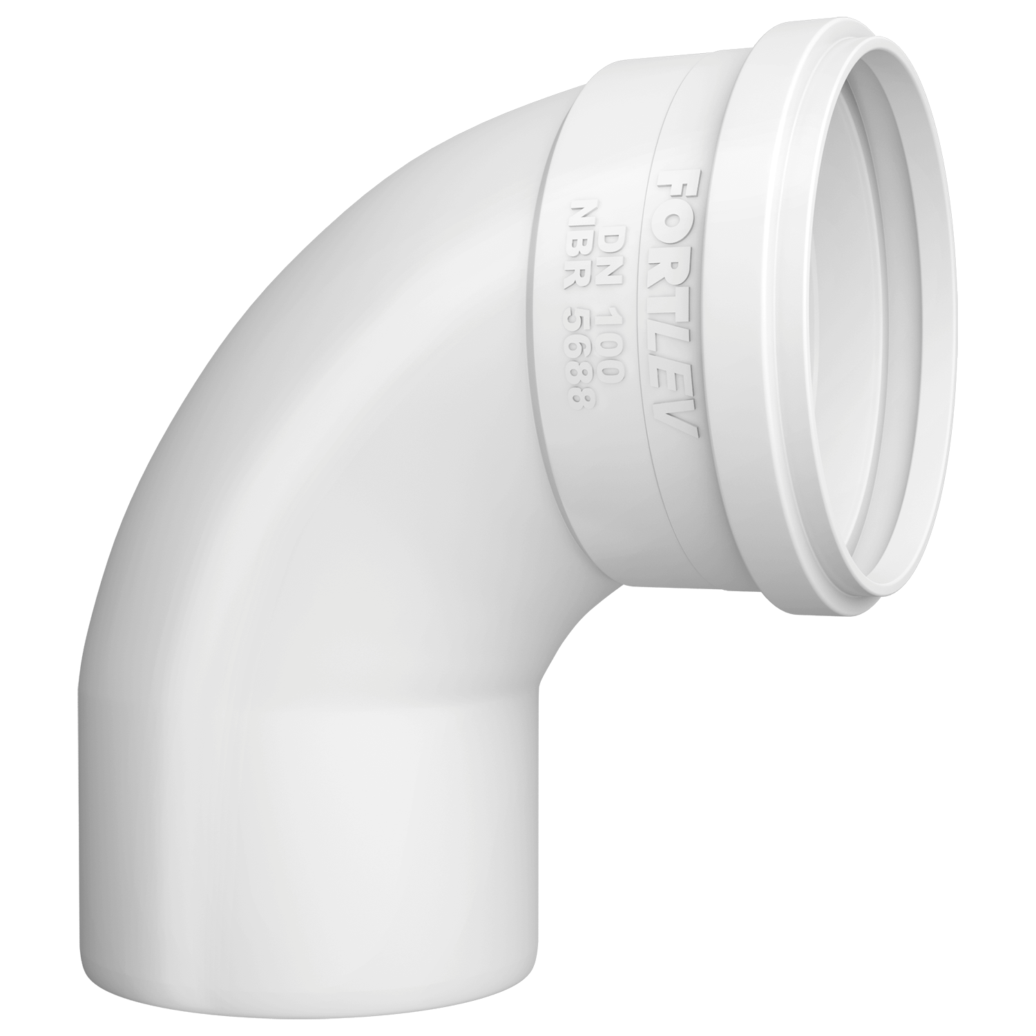 Curva Curta 90° Pvc Br Esgoto 100mm Fortlev | Armazém Coral